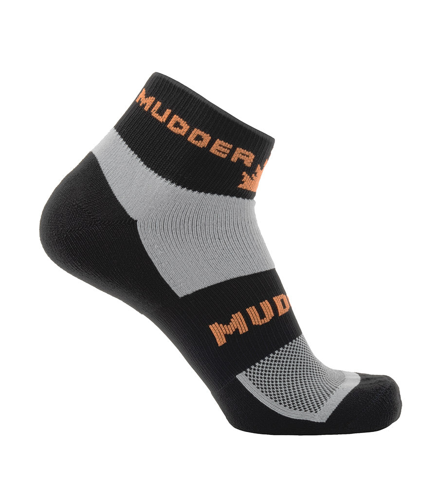 TOUGH MUDDER MudGear 1/4 Crew Sock: Unisex: Black – Tough Mudder Shop